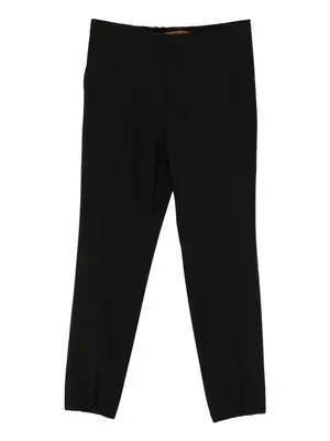 Zegna Gathered Hem Trousers - Black