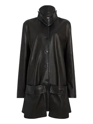 KHAITE Harmon Leather Coat