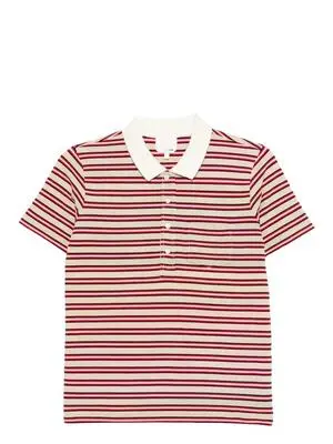 A.p.c. Striped Polo Shirt - Neutrals