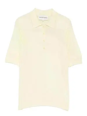Eric Bompard Buttoned Short-sleeve Polo - Yellow