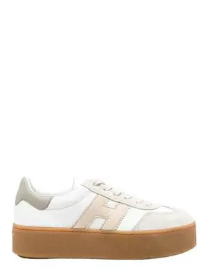 Hogan Logo Platform Sneakers - White