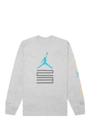 JORDAN Brooklyn Aj11 Graphic Long Sleeve Tee Shirt - White