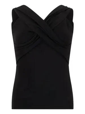 EMPORIO ARMANI Draped Strapless Top
