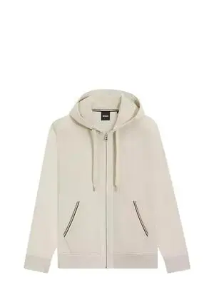 BOSS Zip Hooded Sweatshirt - White