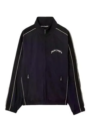 PALM ANGELS Logo Striped Windbreaker