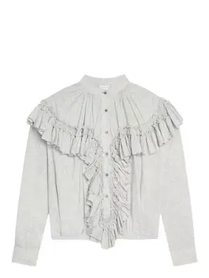 Dries Van Noten Ruffled Shirt - Grey