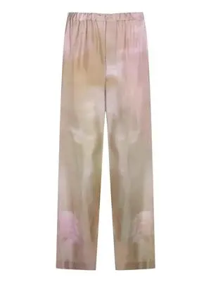 Fabiana Filippi Printed Elasticated Trousers - Neutrals