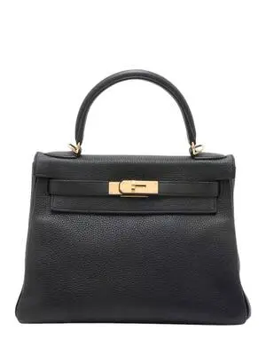 Hermès 2017 Special Order Clemence Verso Kelly Ii Retourne 28 - Black