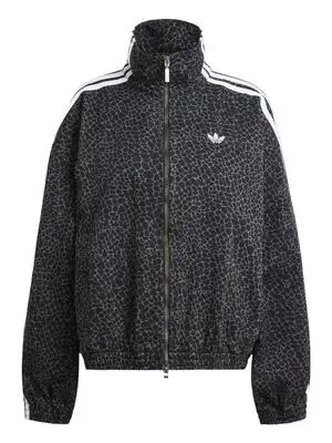 Adidas Striped Mockneck Jacket - Black