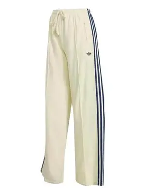 Adidas Drawstring Stripe Trousers - Neutrals
