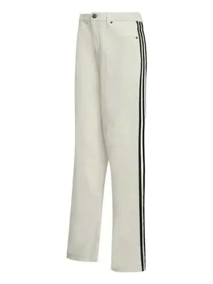 Adidas Firebird Striped Denim Jeans - Neutrals
