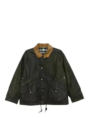 Barbour Corduroy-collar Zip-fastening Jacket - Green