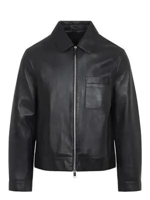 YVES SALOMON Zip-fastening Leather Jacket - Black