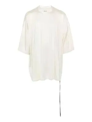 Rick Owens Tommy T Tie-detail T-shirt Neutrals
