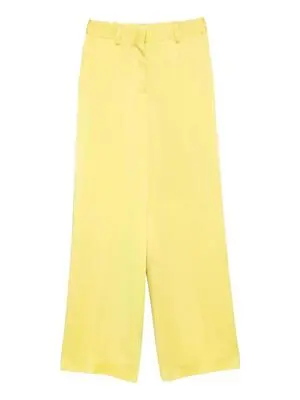 JIL SANDER Pleated Wide-leg Trousers - Green