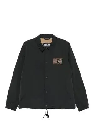 Barbour Logo-embroidered Shirt Jacket - Black