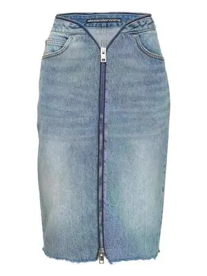 ALEXANDER WANG Zip V-waist Skirt