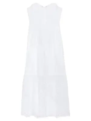 ERMANNO FIRENZE Tiered Midi Dress - White