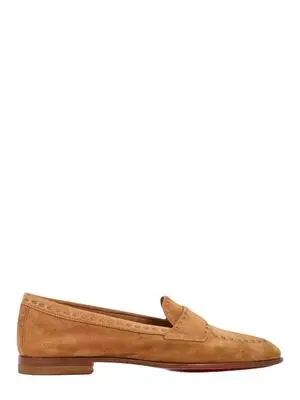 Santoni Stitched Loafers - Brown