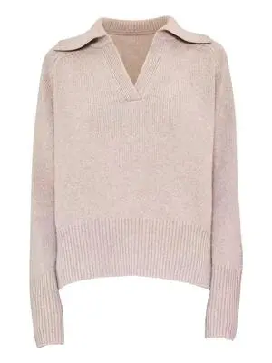 Arch4 V-neck Collar Sweater - Neutrals