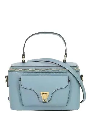 COCCINELLE Leather Mini Tote Bag - Blue