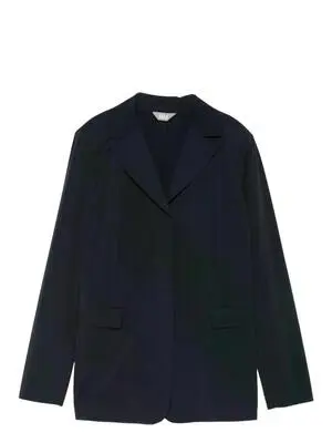 Max Mara Flap-pocket V-neck Jacket - Blue