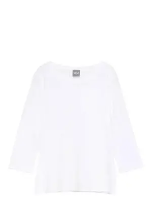 Max Mara Boat Neck Top - White