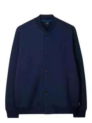 Paul Smith Stripes-detail Bomber Jacket - Blue