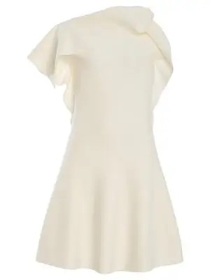 Oscar De La Renta Draped Mini Dress - Ivory