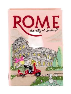 OLYMPIA LE-TAN Rome, The City Of Love Clutch - Pink