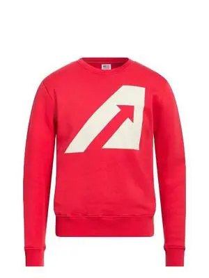 AUTRY Cotton Fleece Sweatshirt Red