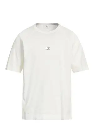 C.P. COMPANY C. P. Company Man T-shirt Sky Blue Size Xs Cotton Ivory