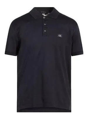 C.P. COMPANY C. P. Company Man Polo Shirt Light Grey Size M Cotton Blue