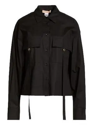 TWINSET Shirt In Cotton And Elastane - Black