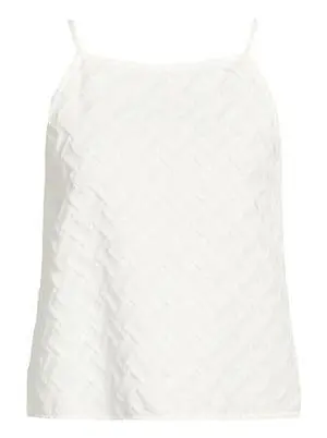 Alpha Studio Crepe Top White