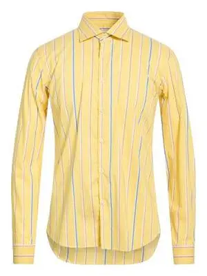 MANUEL RITZ Shirt Size Cotton, Polyamide, Elastane - Yellow