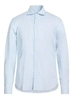 MANUEL RITZ Shirt Azure Size Cotton, Elastane - Blue
