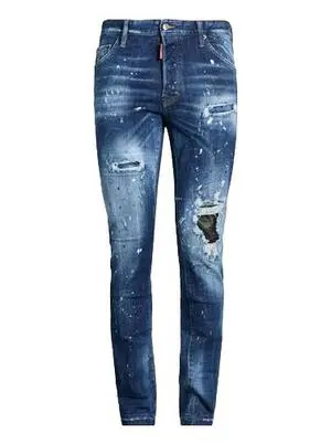 Dsquared2 Tapered Jeans With Distressed Details - Blue