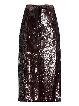 Liviana Conti Midi Wrap Skirt - Brown