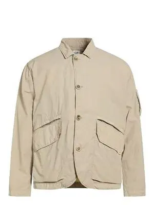 C.P. COMPANY C.P. Company Single-Breasted Jacket Beige
