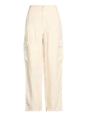 120% Lino Linen Cargo Pants - Beige