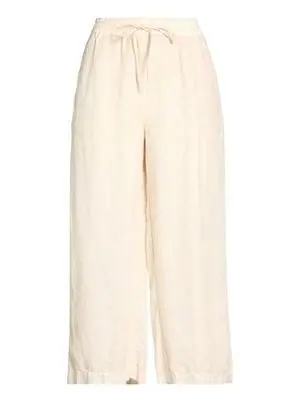120% Lino Linen Wide-leg Pants - Beige