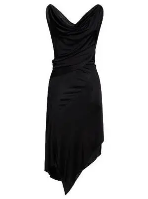 Dsquared2 Midi Asymmetric Dress - Black