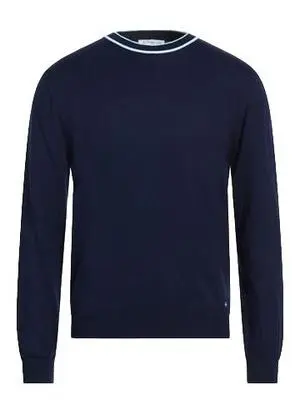 MANUEL RITZ Sweater In Linen And Cotton Navy