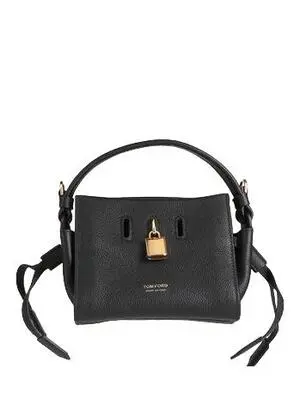 TOM FORD Handbag In Pebbled Leather - Black