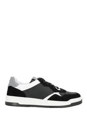 CERRUTI 1881 Cow Leather Sneakers - Black