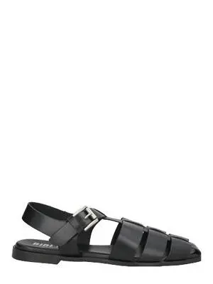 BIBI LOU Leather Fisherman Sandals - Black