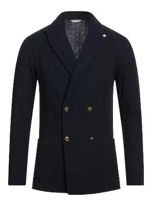 MANUEL RITZ Blazer Midnight Size Cotton, Acrylic - Blue