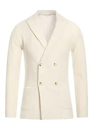 MANUEL RITZ Blazer Size Cotton, Acrylic - Beige