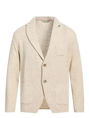 PAOLONI Blazer Size Cotton, Acrylic - Beige